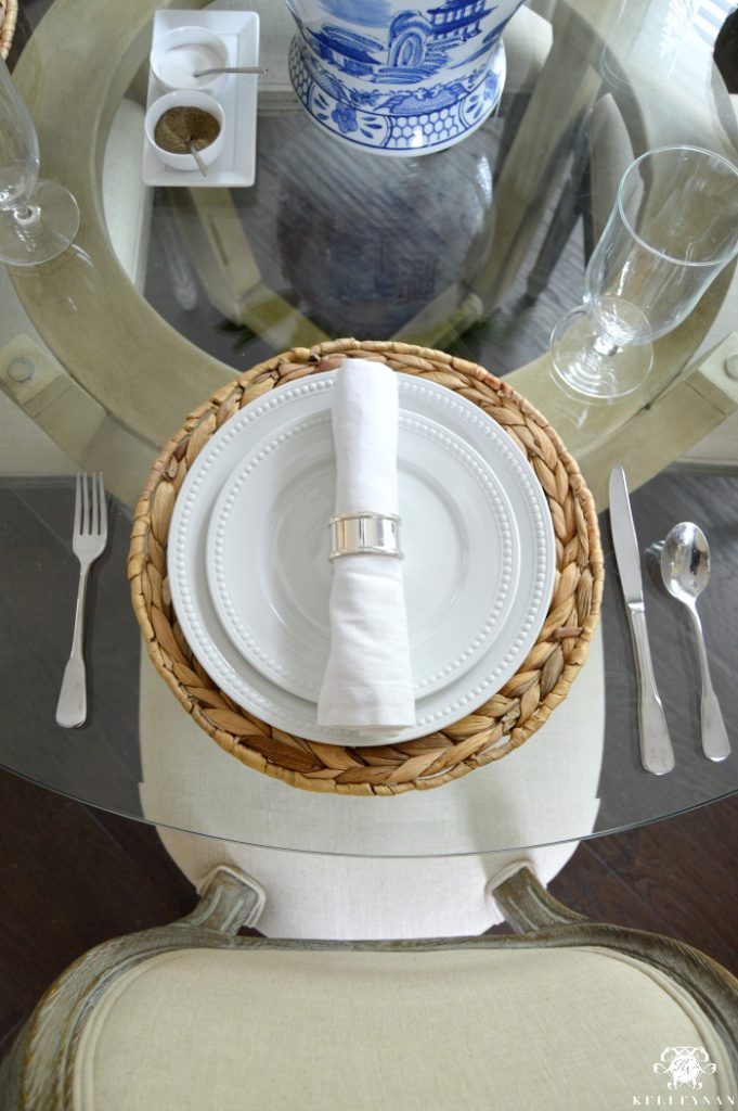 A Casual, Everyday Table Setting and a Reinstated Tradition