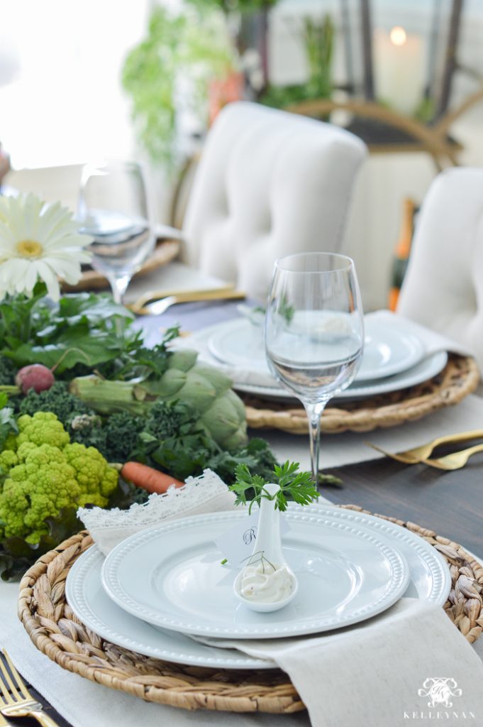 Vegetable Patch Easter Table - Kelley Nan