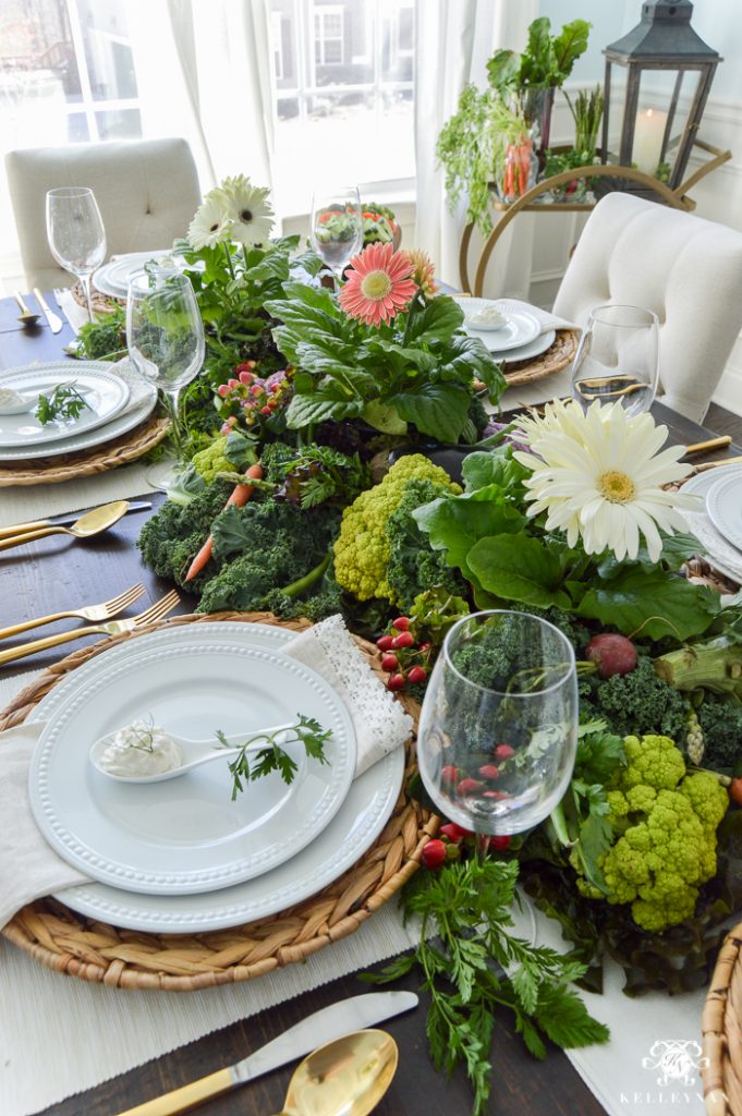 Vegetable Patch Easter Table - Kelley Nan