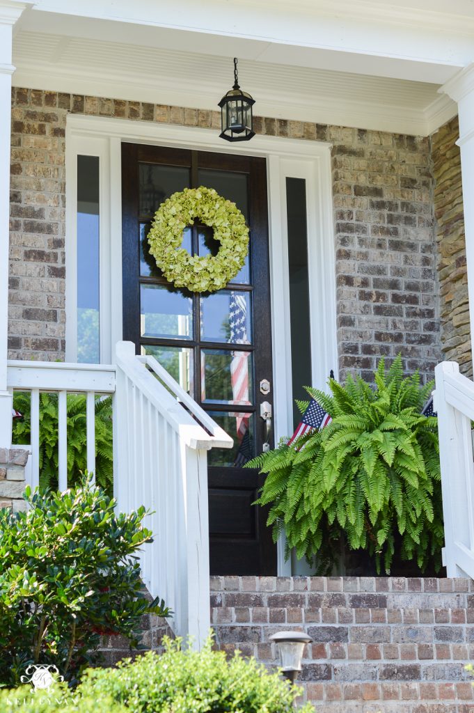 Front Porch Throughout the Seasons and Why Ferns in Urns are the Way to ...