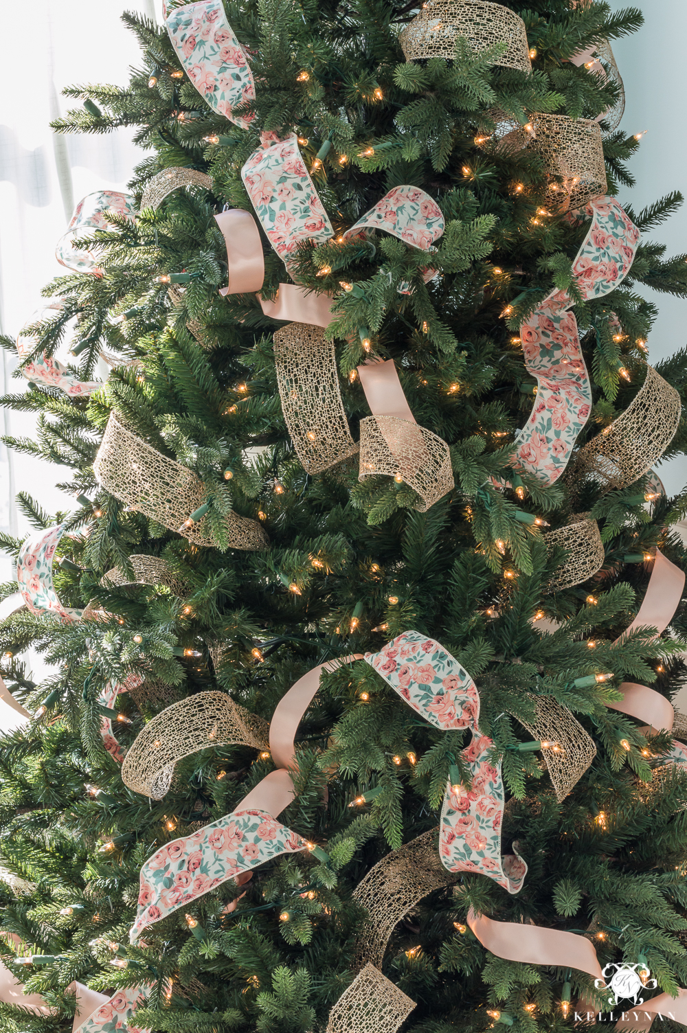 Christmas Print Ribbon 5cm Wide Ribbon Christmas Tree Decoration Ribbon Christmas Decoration 