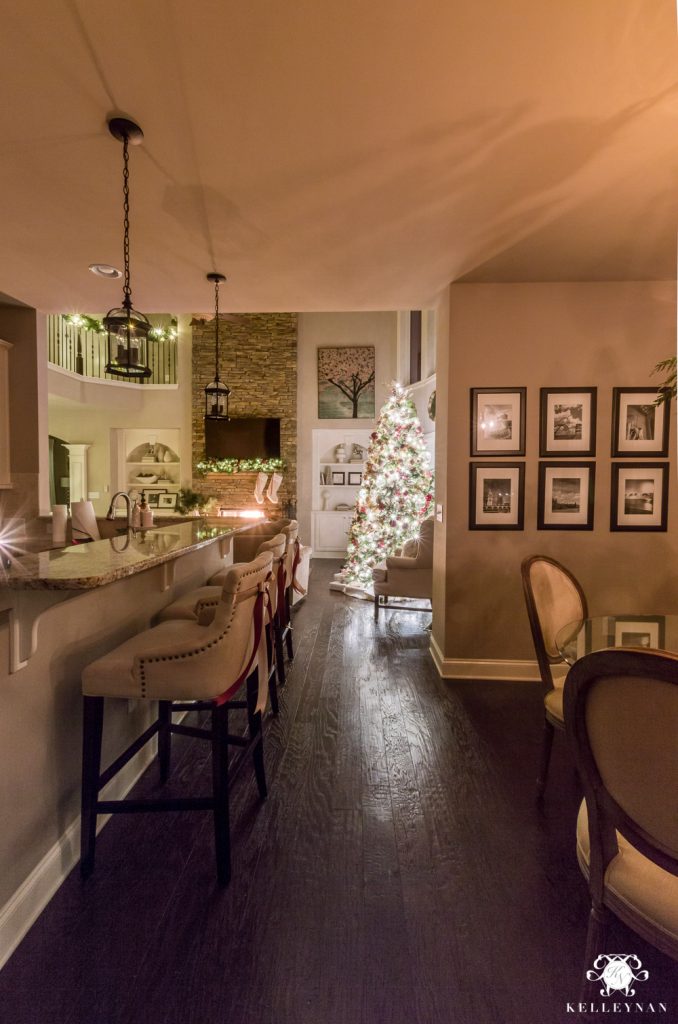 Nighttime Christmas Home Tour with Magical, Glowing Twinkle Lights ...