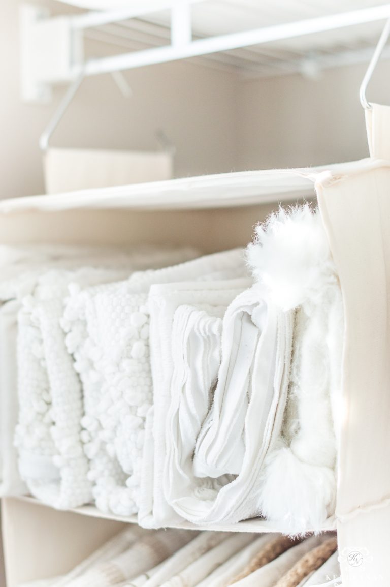 Gift Wrap Organization and Throw Pillow Storage Solutions: Behind My ...