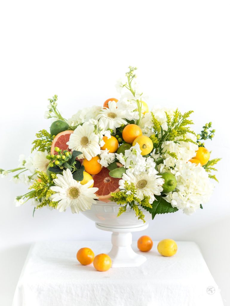 Six Ideas for Fruit and Flower Arrangements with Combinations to Create ...