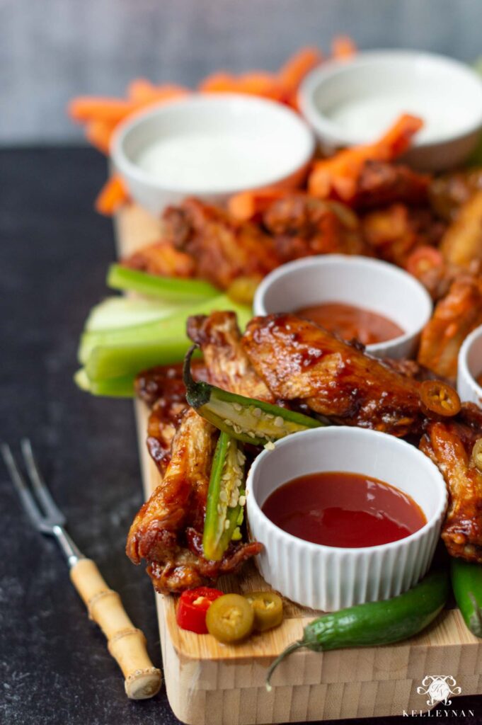 Hot Wing Board - Your Next Superbowl Food Idea! - Kelley Nan