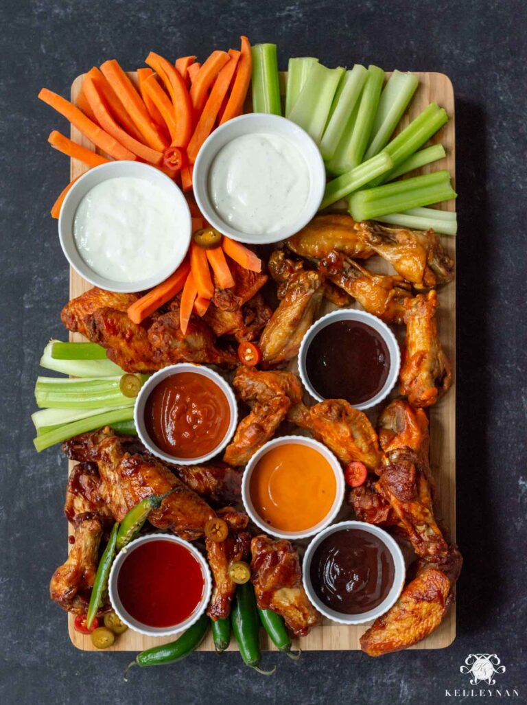Hot Wing Board - Your Next Superbowl Food Idea! - Kelley Nan