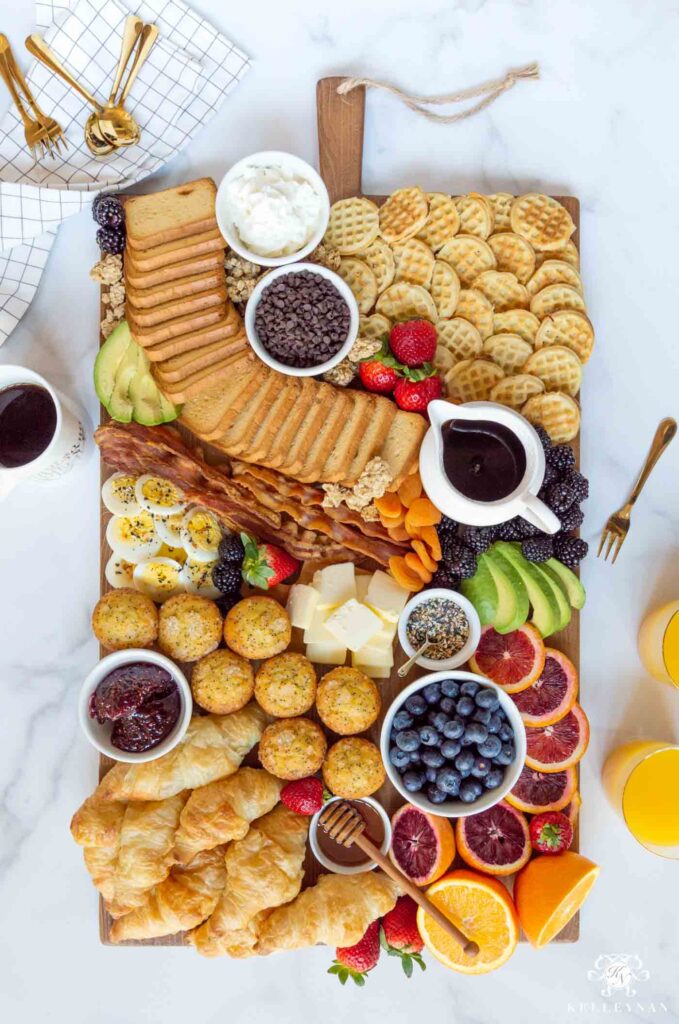 Breakfast Board - a Different Take on a Cheese Board! - Kelley Nan