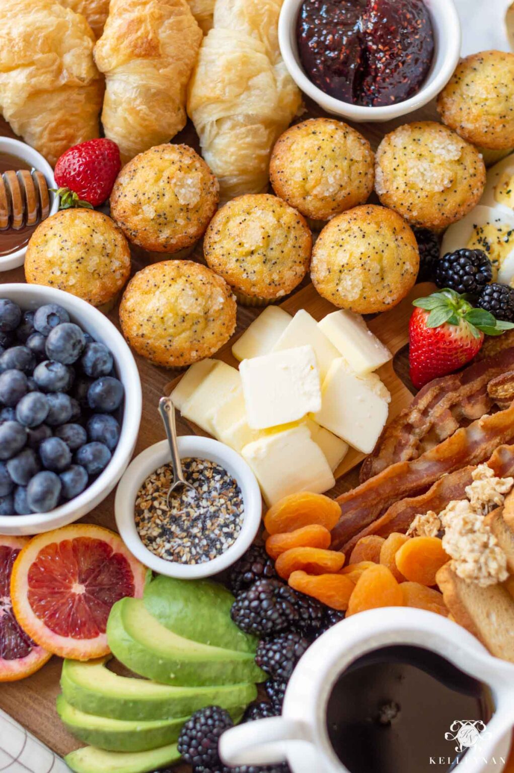Breakfast Board - a Different Take on a Cheese Board! - Kelley Nan