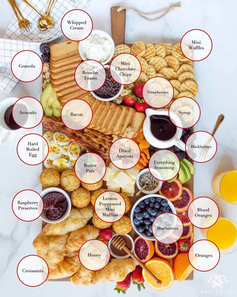Breakfast Board - a Different Take on a Cheese Board! - Kelley Nan