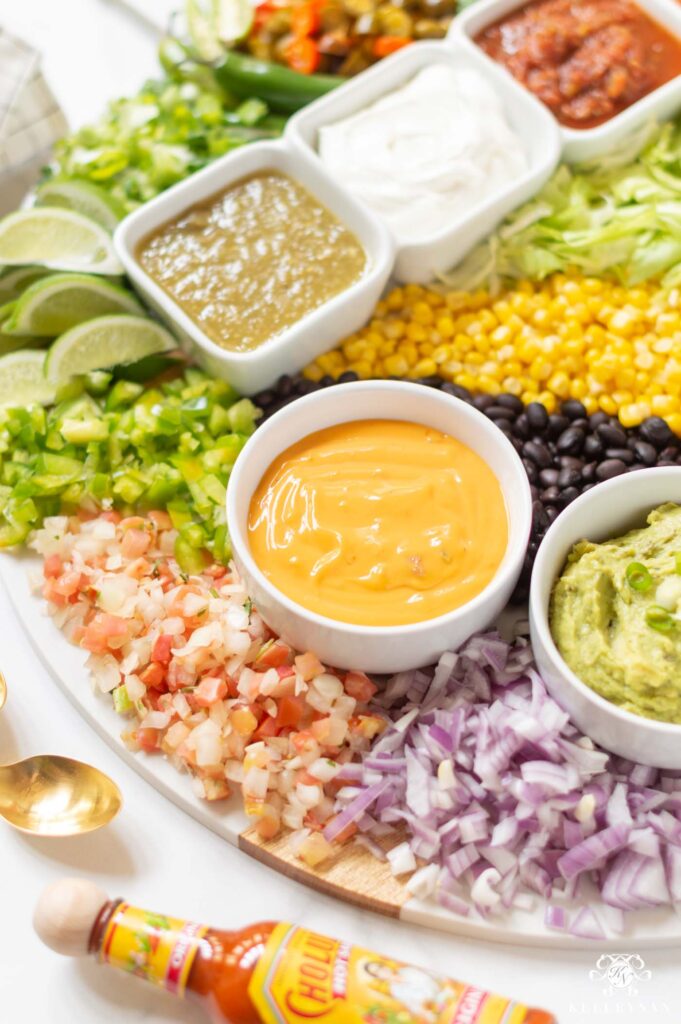 Make Your Own Nachos Bar (Mexican Board) - Kelley Nan