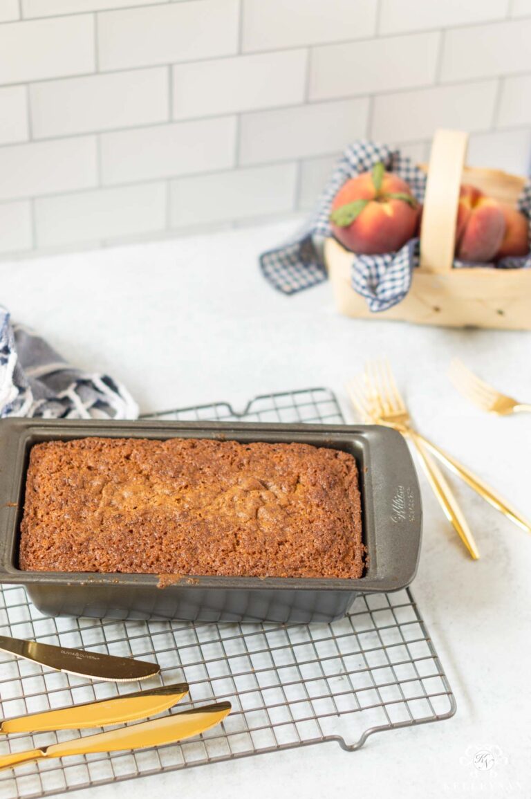 Easy, Moist Peach Bread Recipe (EASY!) - Kelley Nan