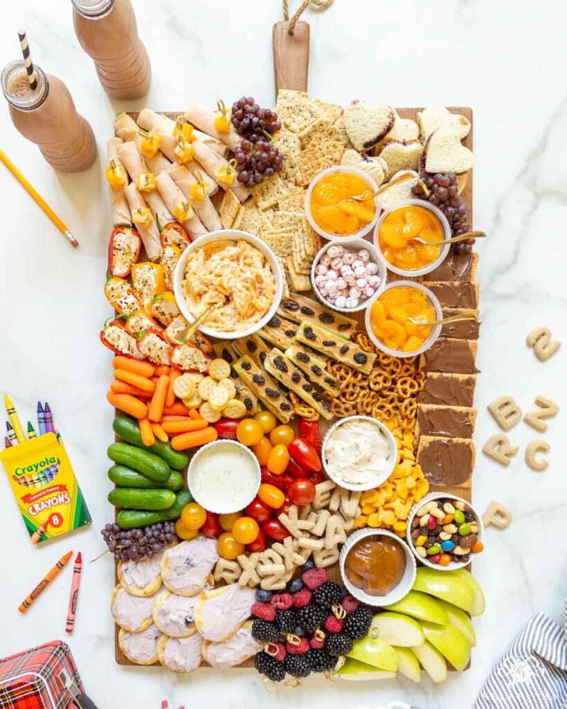Kids Snack Charcuterie Board (Perfect for Back to School!) - Kelley Nan