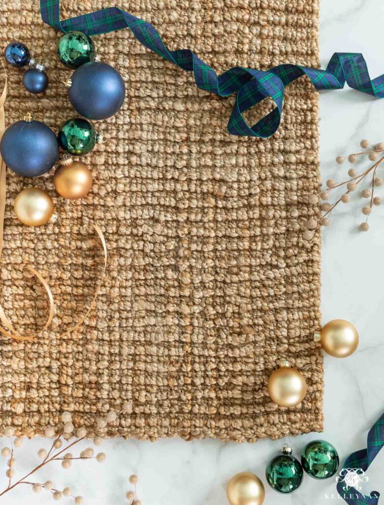 5 Christmas Color Schemes with Coordinating Rugs - Kelley Nan