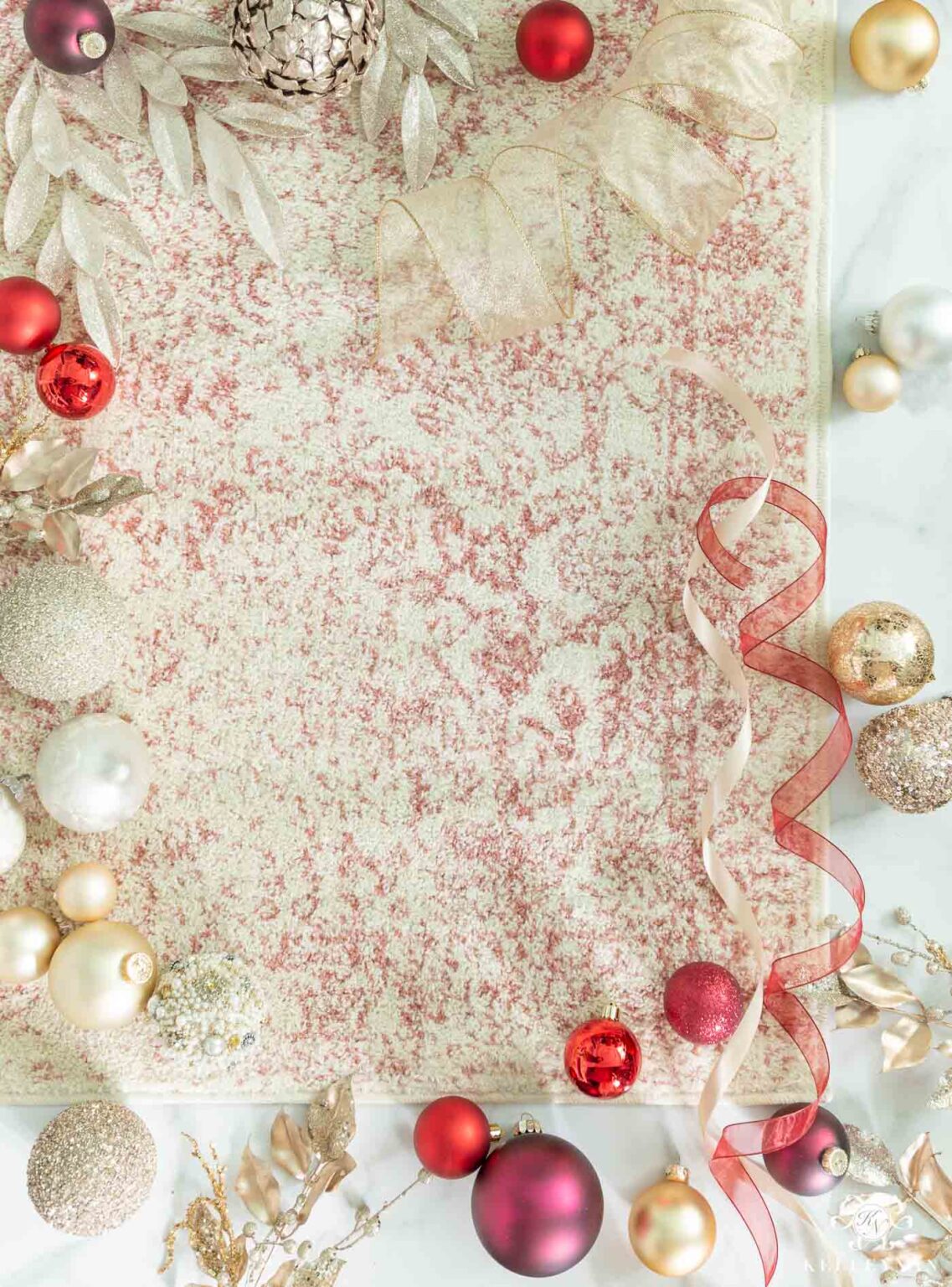 5 Christmas Color Schemes with Coordinating Rugs - Kelley Nan