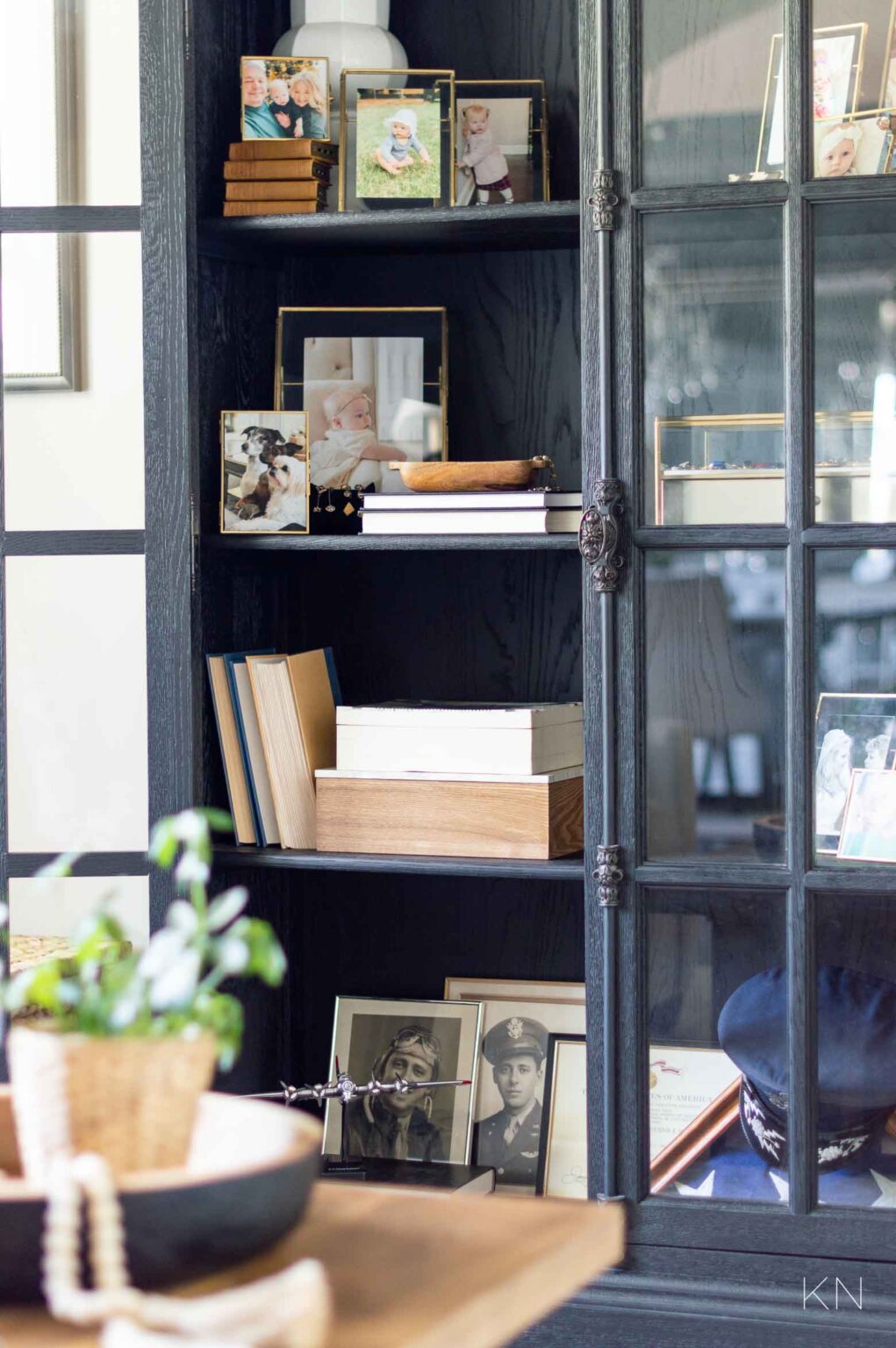 15 Prettiest Glass Door Cabinets (& How to Style Them) - Kelley Nan