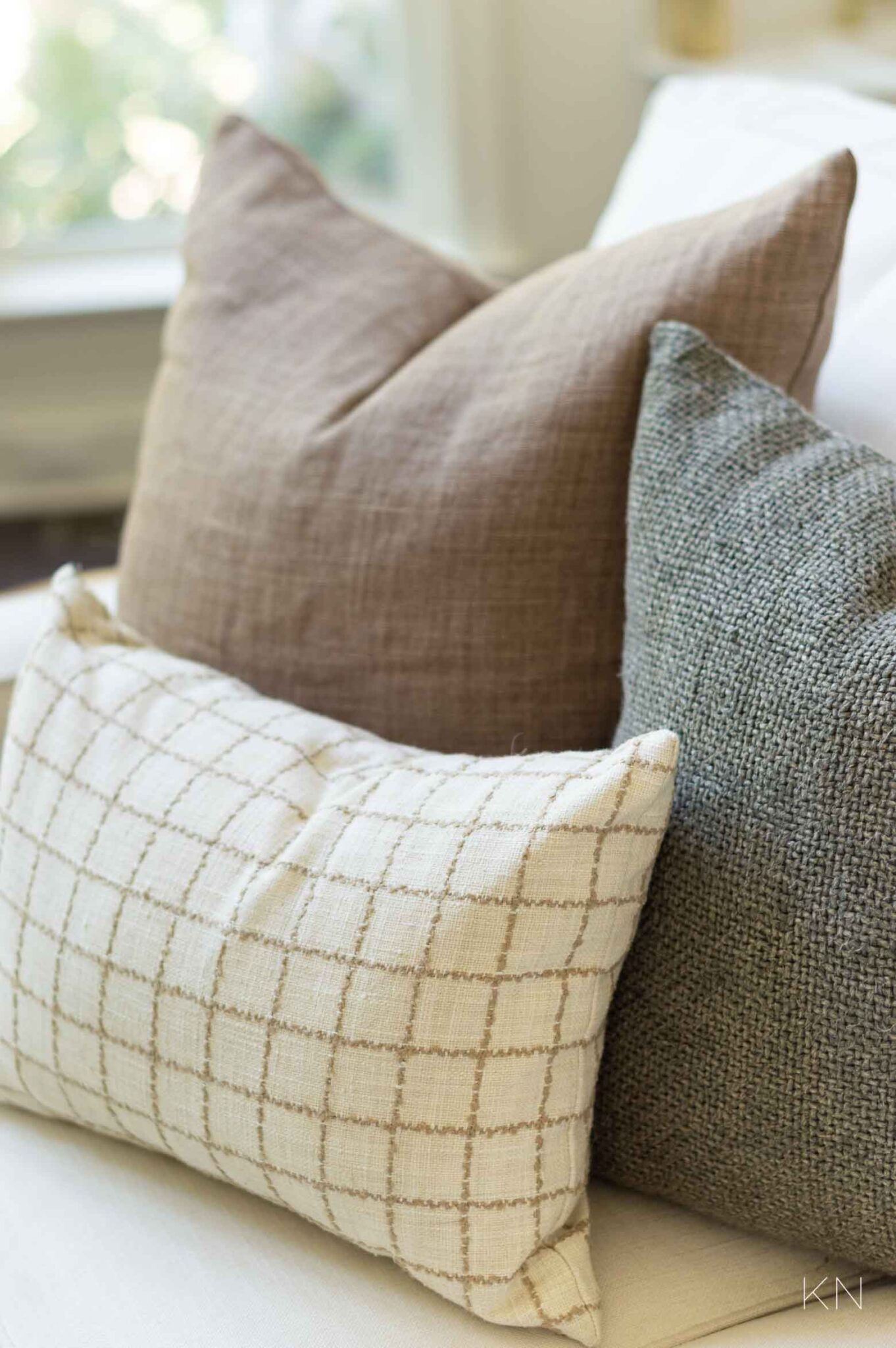 Versatile, Year-Round Neutral Pillows - Kelley Nan