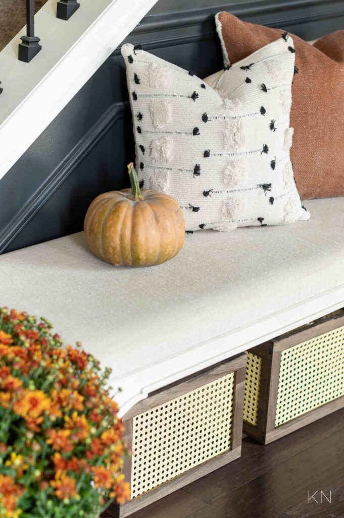 Affordable Fall Entry Decor & a Fall Styled Bench - Kelley Nan