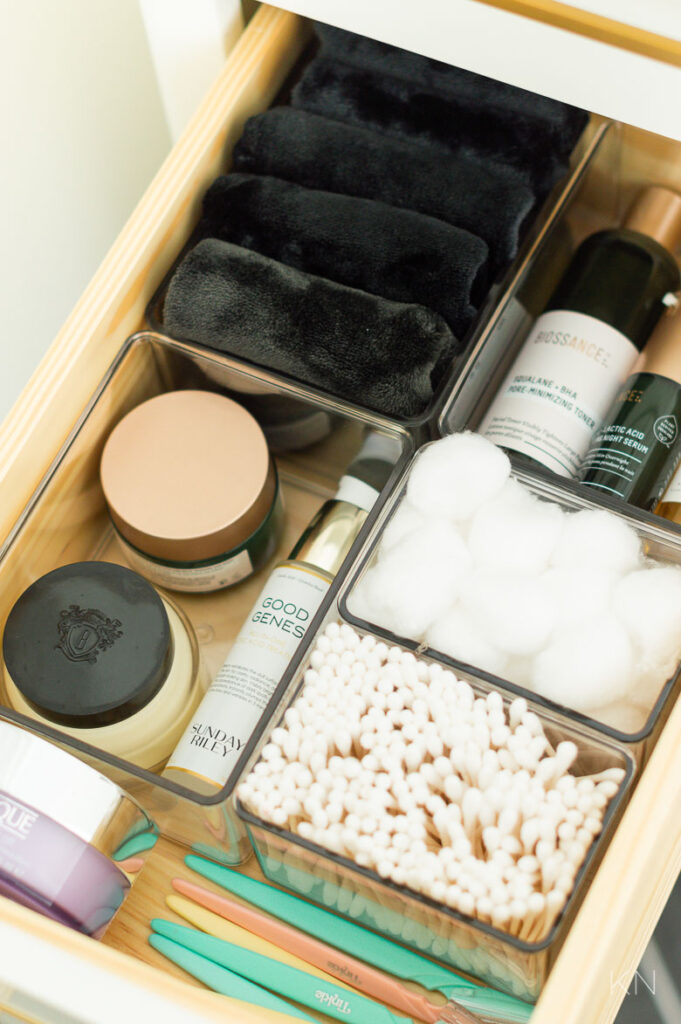 Vanity Organizing Tips & Favorite Bathroom Vanity Organizers - Kelley Nan