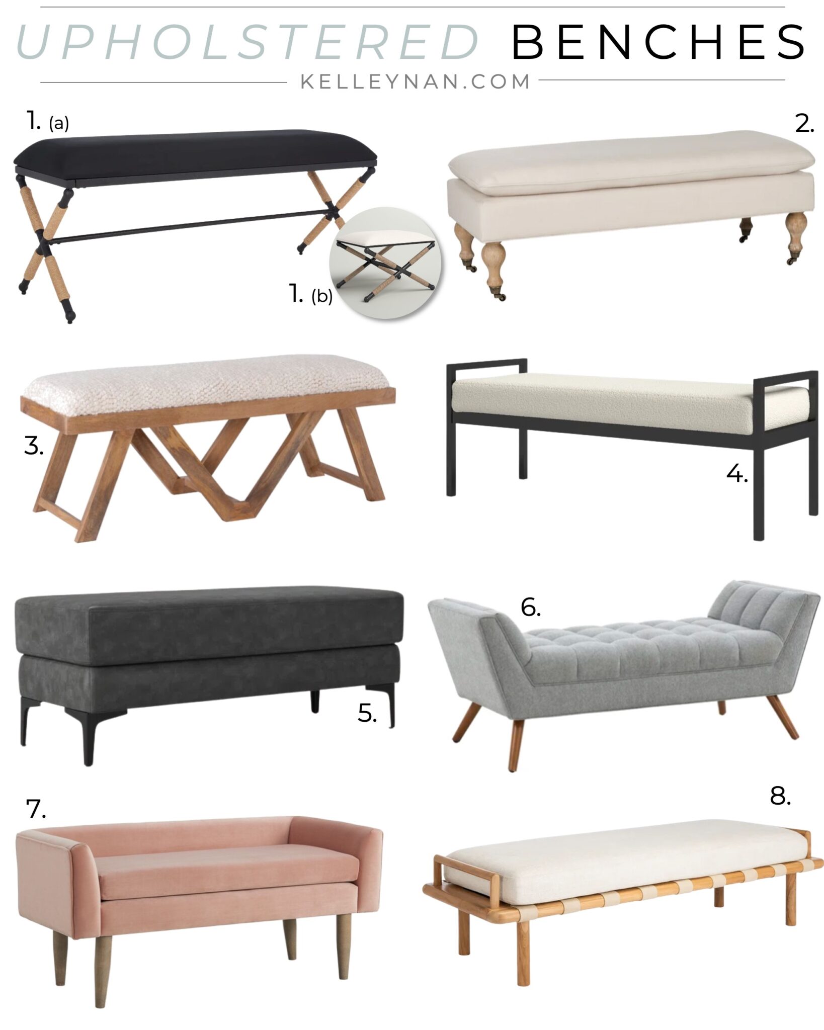 The Best Benches for Any Space in Your Home - Kelley Nan