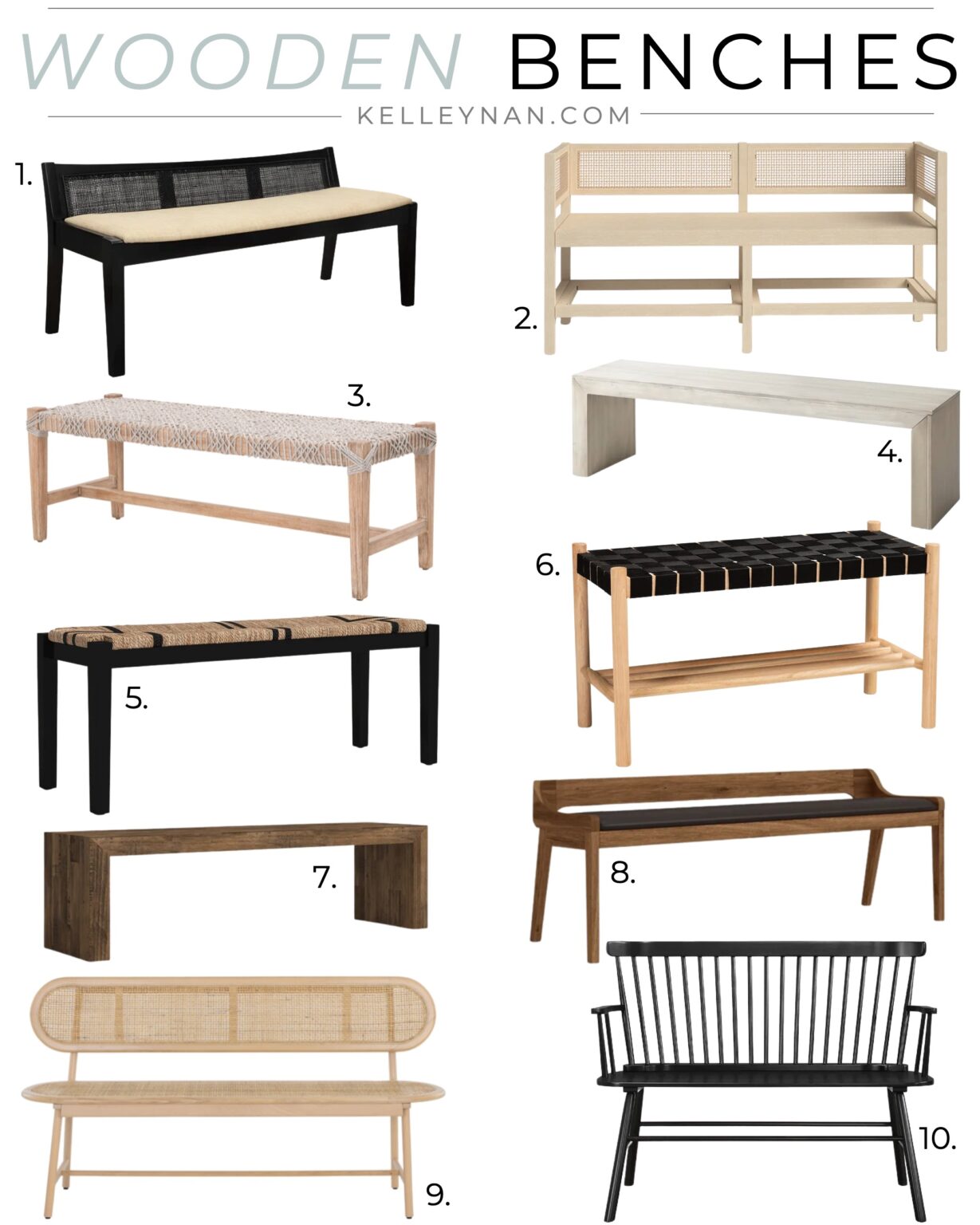 The Best Benches for Any Space in Your Home - Kelley Nan