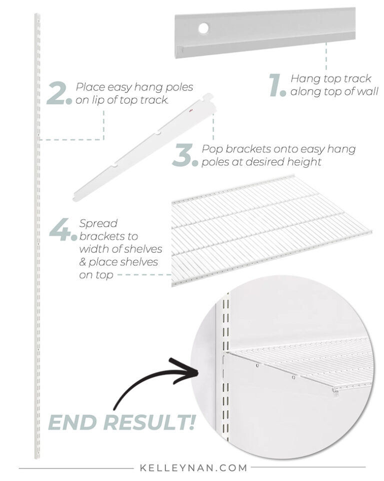 Elfa Shelving All Over the House w/ Inspo Pics - Kelley Nan