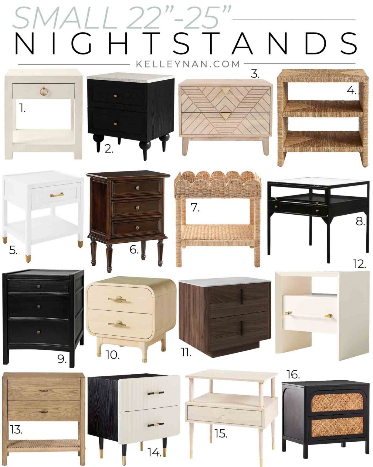 The 32 Best Looking Small Nightstands - Kelley Nan