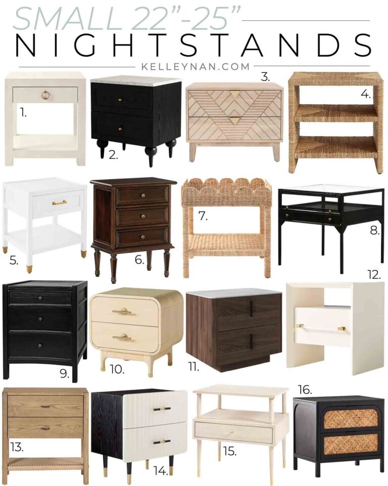 The 32 Best Looking Small Nightstands - Kelley Nan