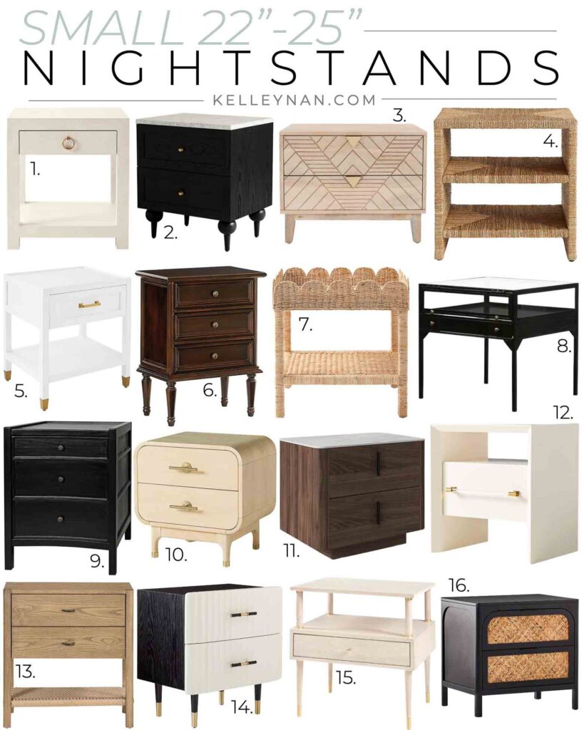 The 32 Best Looking Small Nightstands - Kelley Nan