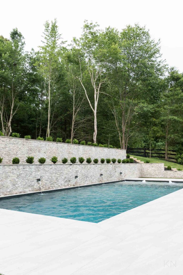 Hamptons Style Pool Reveal - Kelley Nan