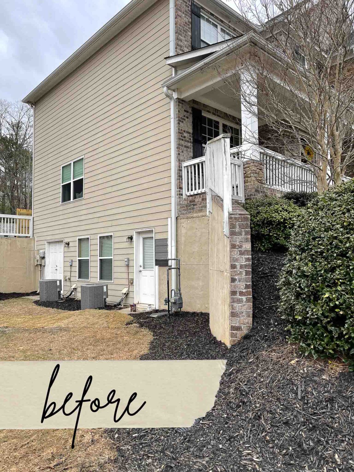 Benjamin Moore Kendall Charcoal Exterior Makeover - Kelley Nan