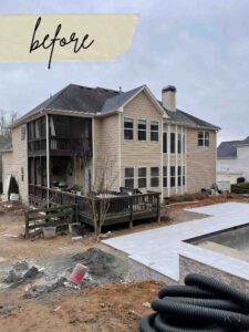 Benjamin Moore Kendall Charcoal Exterior Makeover - Kelley Nan