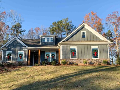 Benjamin Moore Kendall Charcoal Exterior Makeover - Kelley Nan