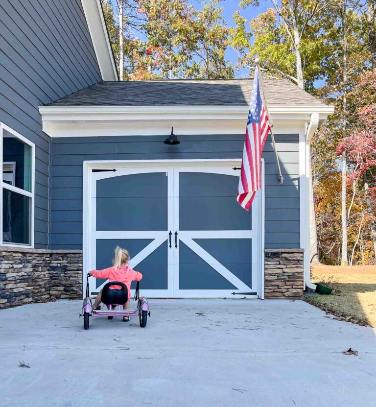 Benjamin Moore Kendall Charcoal Exterior Makeover - Kelley Nan