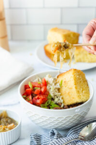 The Ultimate Southern Comfort Food - Beans and Cornbread Bowl - Kelley Nan