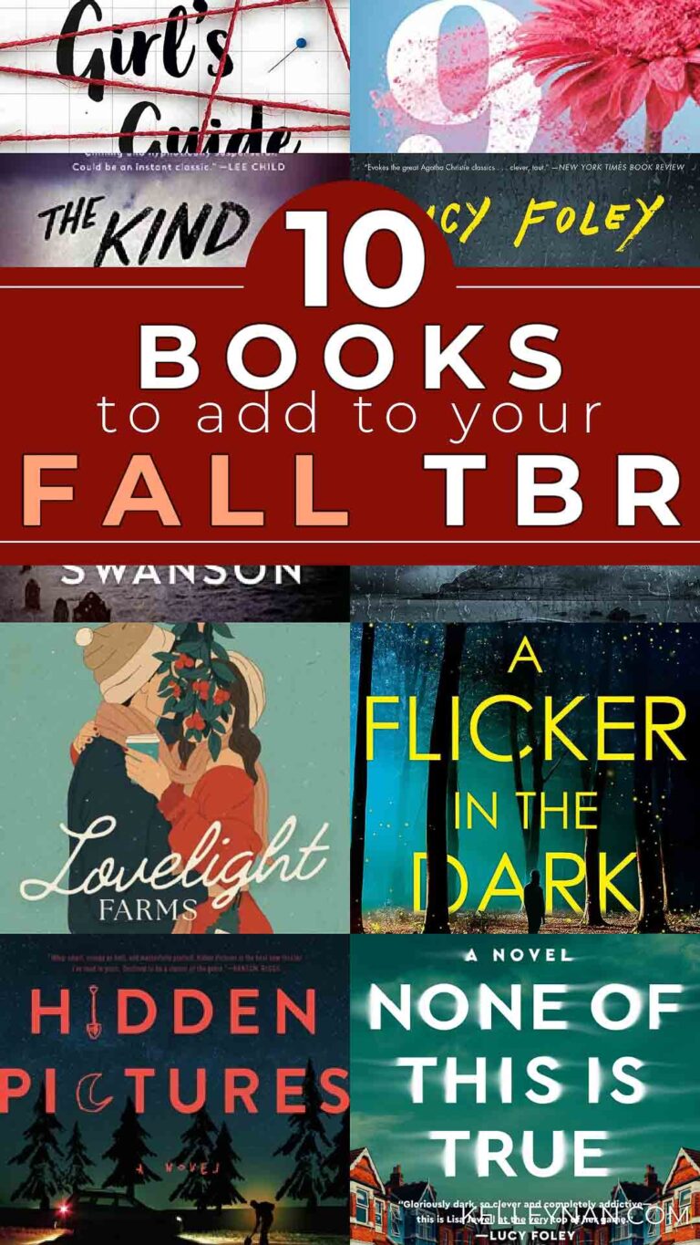 Top 10 Fall Books to Add to Your TBR - Kelley Nan