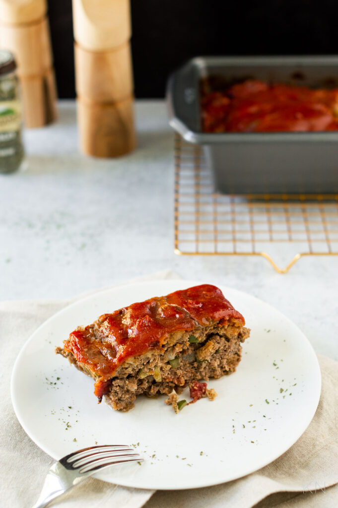 Easy Meatloaf with Glazed Topping - Kelley Nan