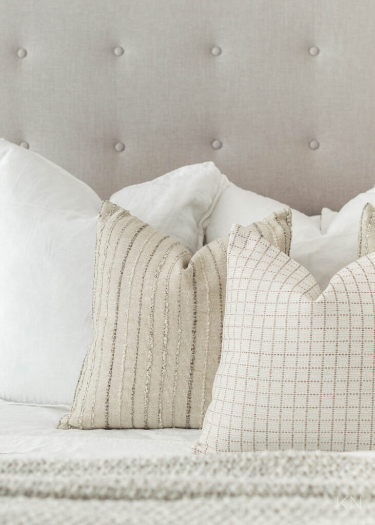 Layered Neutral Primary Bedroom- Kelley Nan