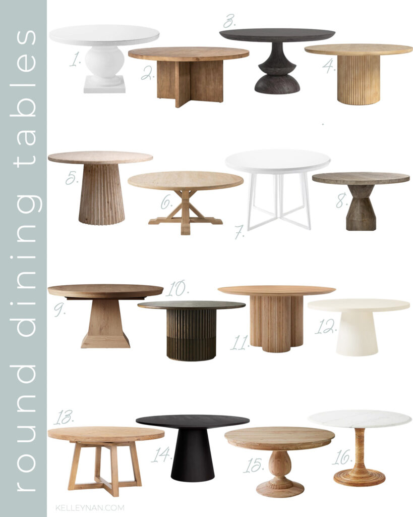 16 Favorite Round Dining Tables- Kelley Nan