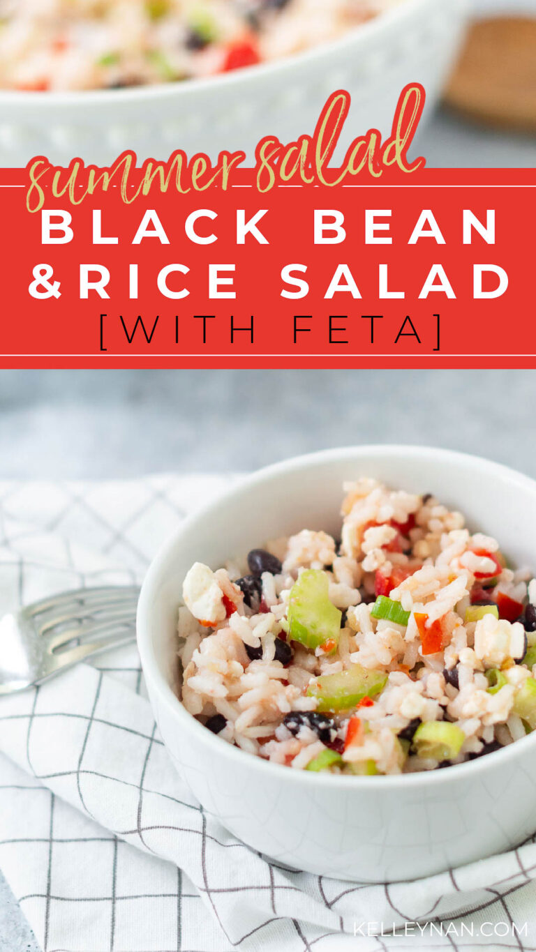 Black Bean and Rice Salad with Feta - Kelley Nan