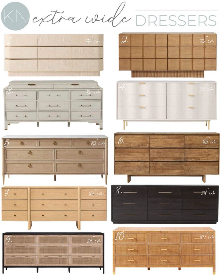 Best Wide Dressers, Tall Dressers, & More! - Kelley Nan
