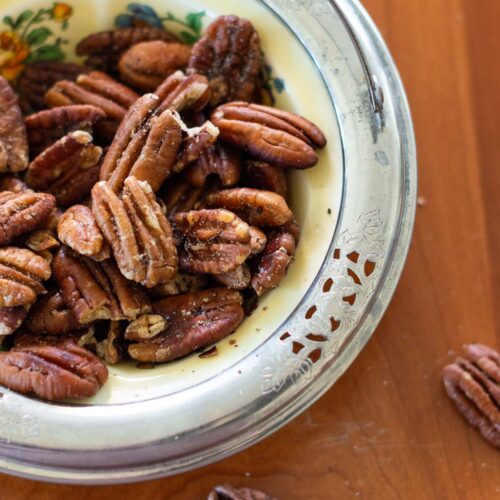 Around-the-House Grazing App & Snack: Stove Top Toasted Pecans - Kelley Nan